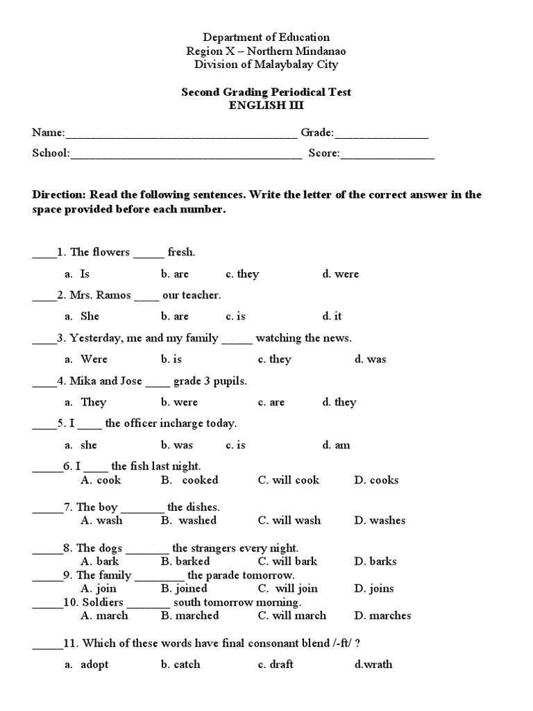 English 3 - Quarter 2 | PDF | Lemonade | Linguistics