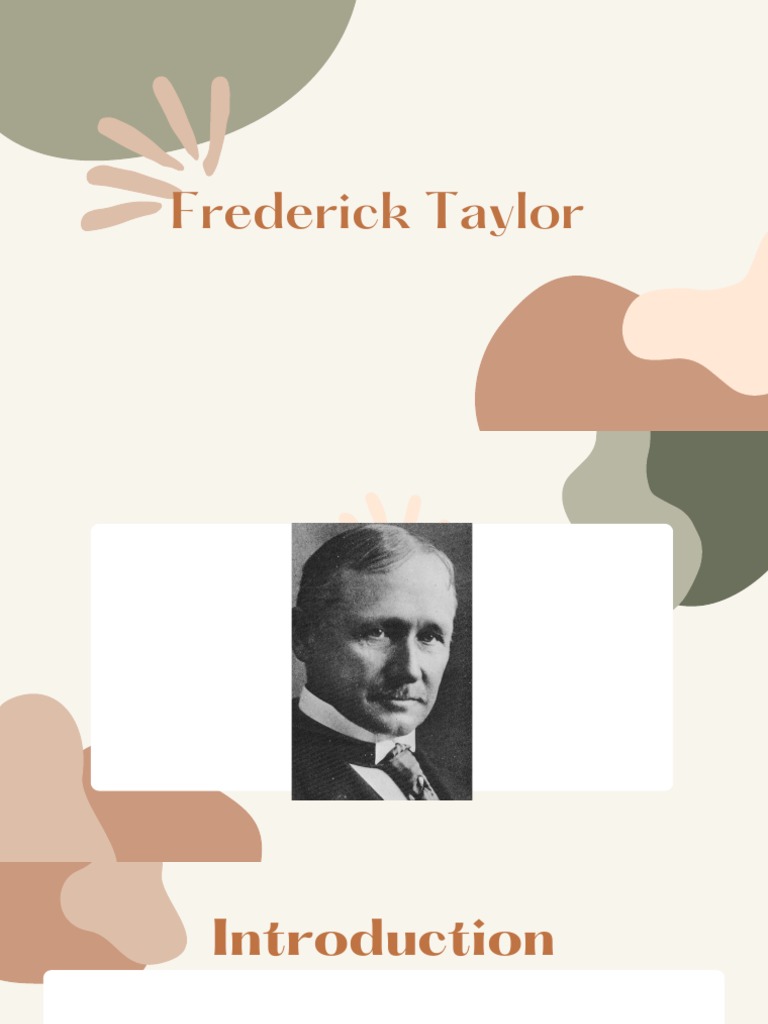 Frederick Taylor | PDF