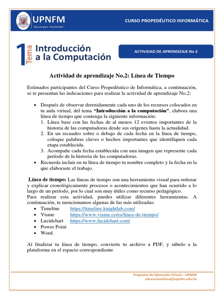 Actividad de Aprendizaje No 2 | PDF