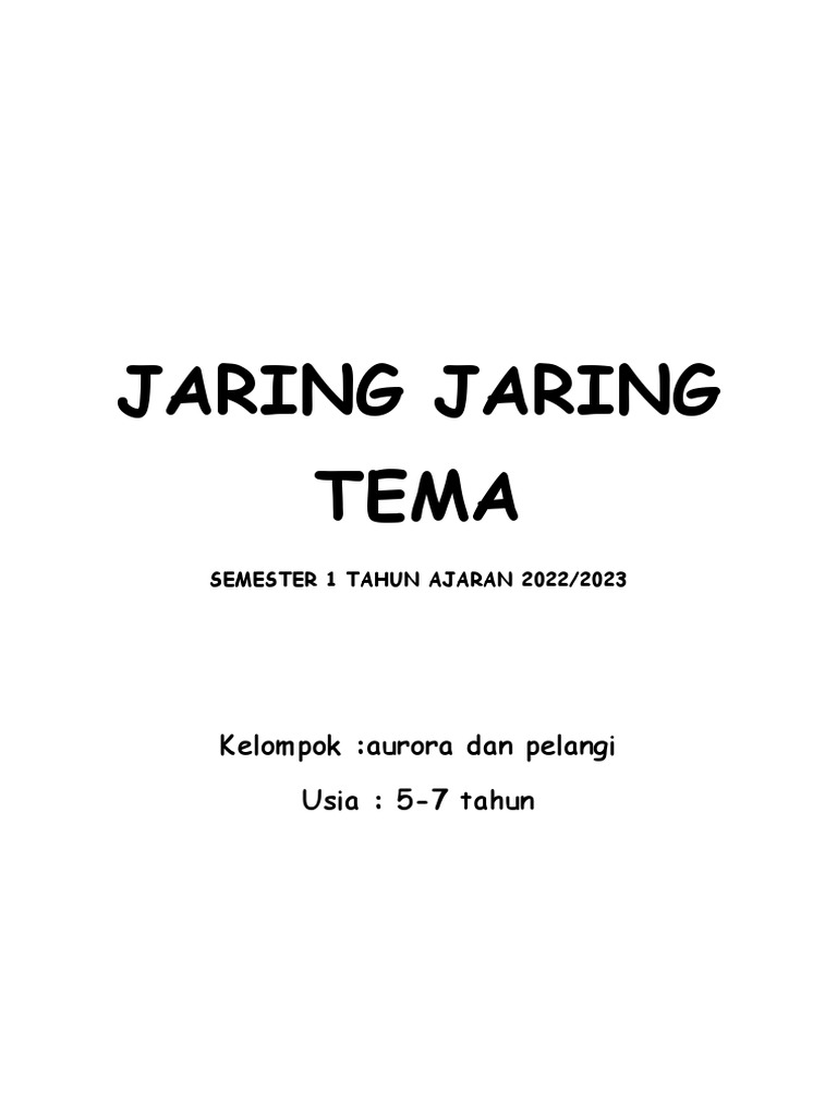 Jaring Jaring Tema New | PDF