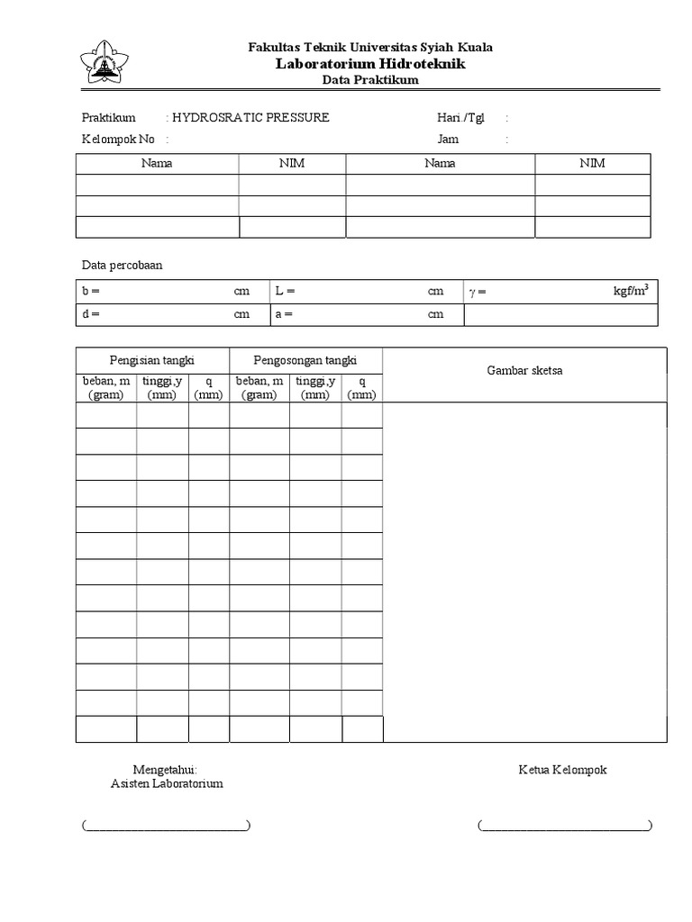 Form Praktikum | PDF | Teknologi & Rekayasa