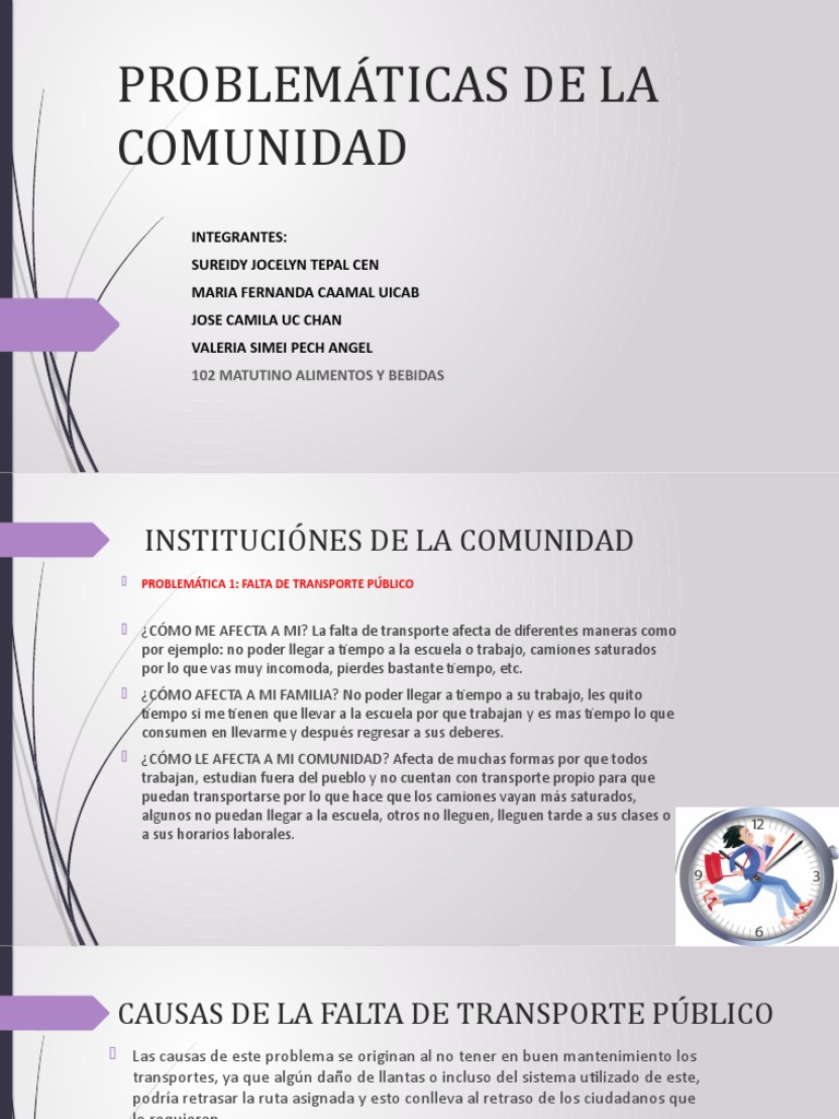 Problematicas de La Comunidad | PDF | Residuos | Alcantarillado