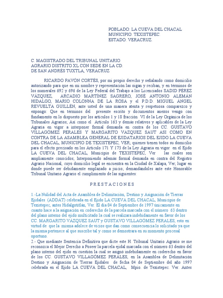 Demanda Agraria | PDF | Economias | Ley de recursos naturales