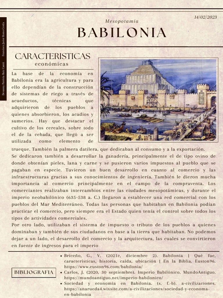 Economía y comercio en Babilonia | PDF | Babilonia | Mesopotamia
