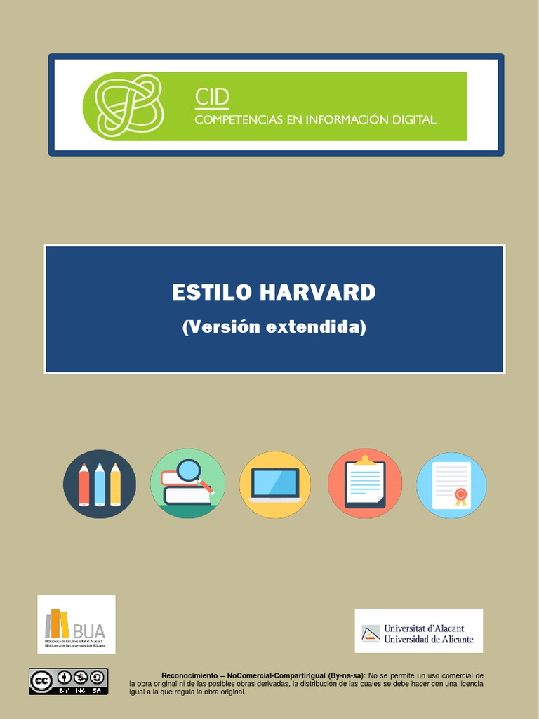 Estilo Harvard 2019 | PDF | Citación | Bibliografía