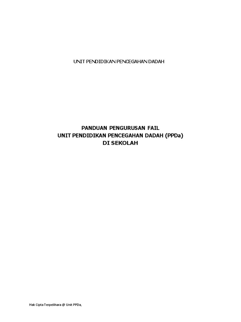 Panduan Pengurusan Unit PPDa Di Sekolah | PDF | Karier & Perkembangan