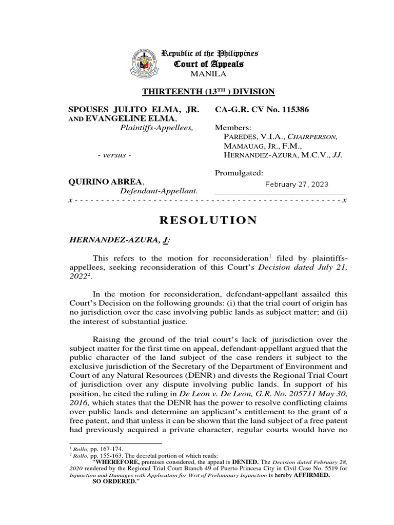 CA-G.R. CV No. 115386 | PDF | Injunction | Lawsuit