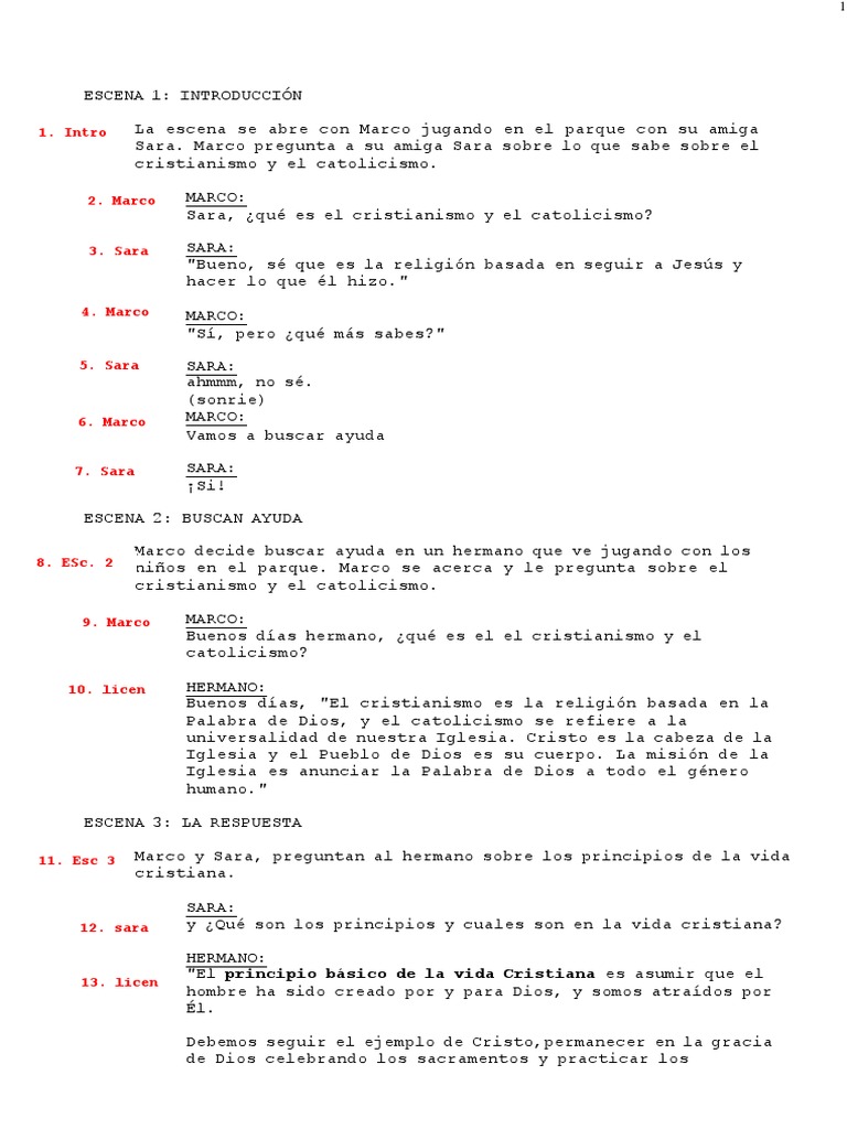 Guion 1 | PDF | Iglesia Católica | Cristo (título)