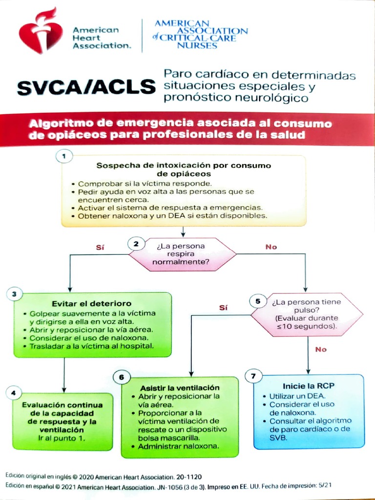 Algoritmo de Emergencia Asociados A Opiáceos | PDF | Reanimación ...