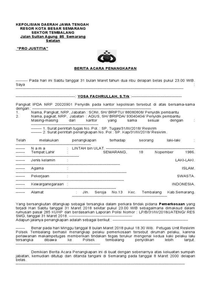 Ba Penangkapan | PDF