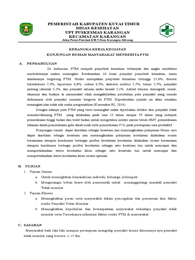 5 Kunjungan Rumah PTM K.D | PDF