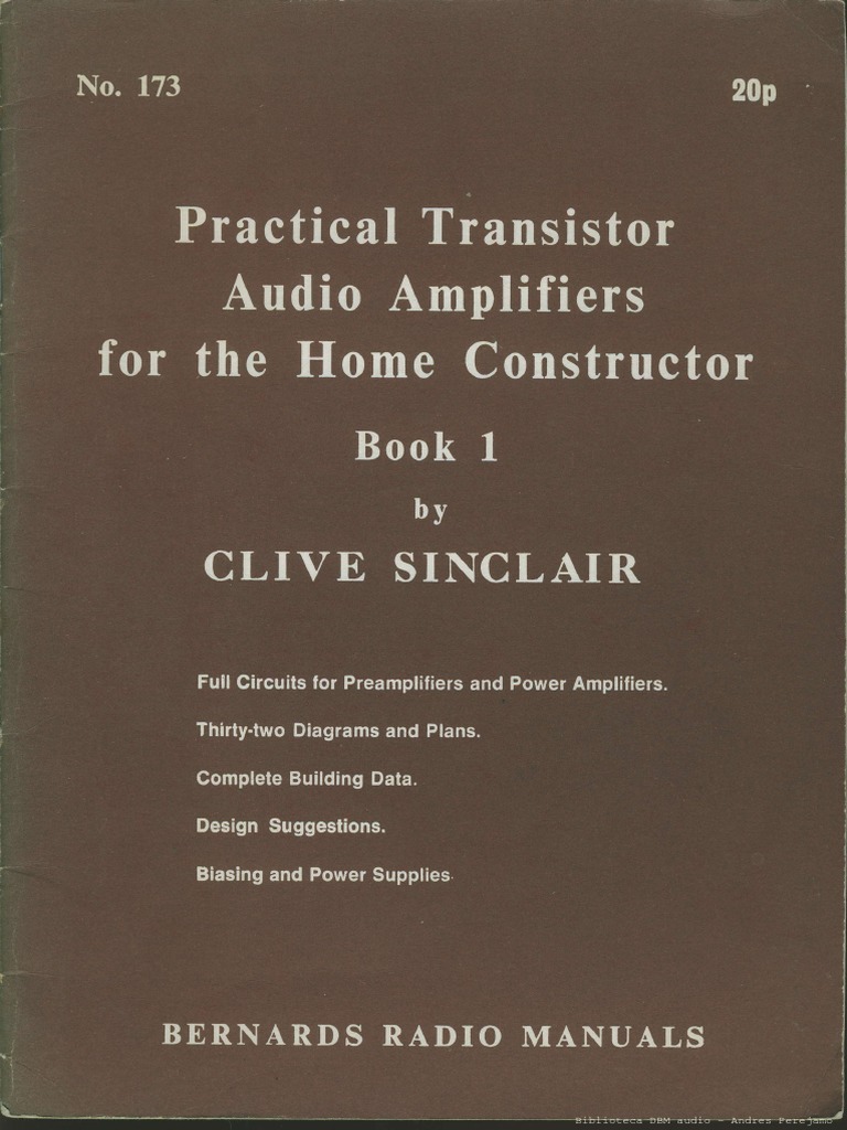 Practical-Transistor-Audio-Amplifiers-for-the-Home-Constructor-1.PDF Versión 1 | PDF | Amplifier ...