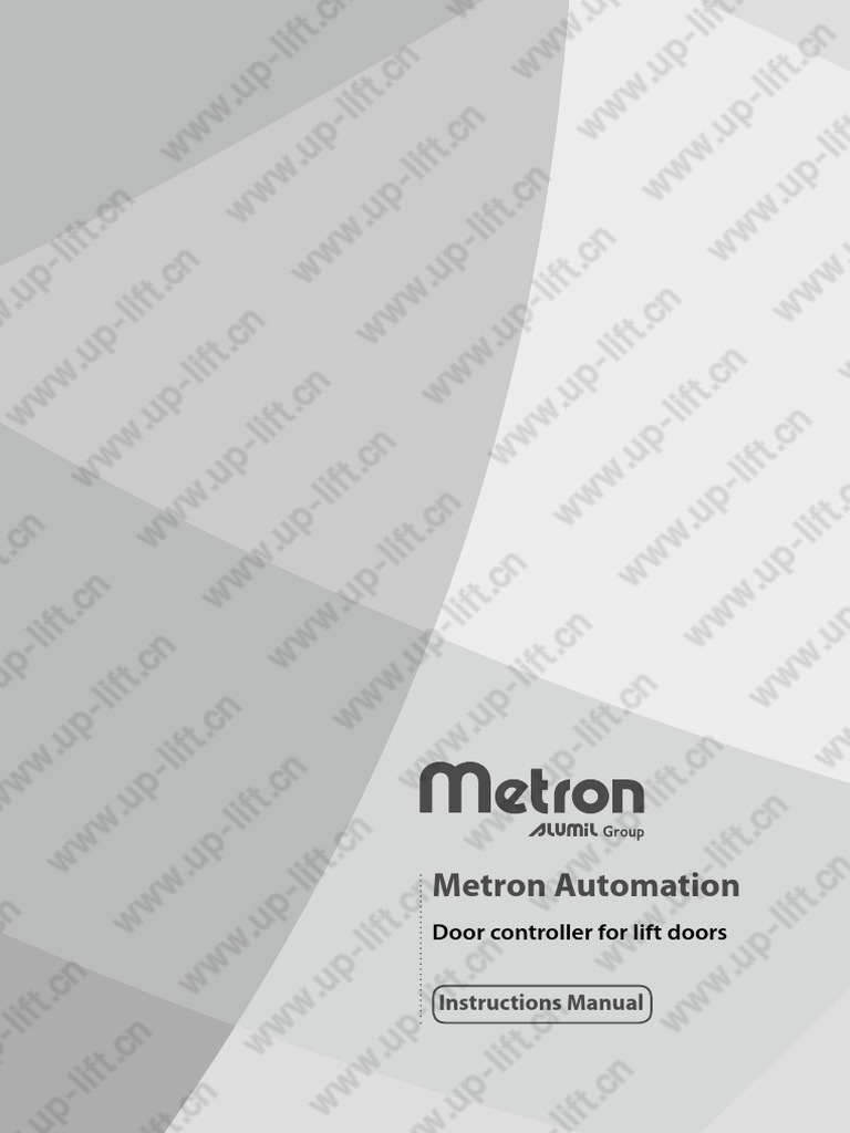 Metron Automation Door Controller For Lift Doors | PDF | Computing | Manufactured Goods
