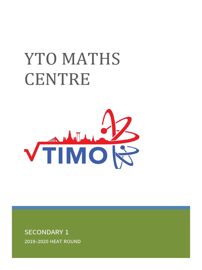 Timo S1 Heat (2019-2020) - 1666267588 | PDF | Area | Mathematics