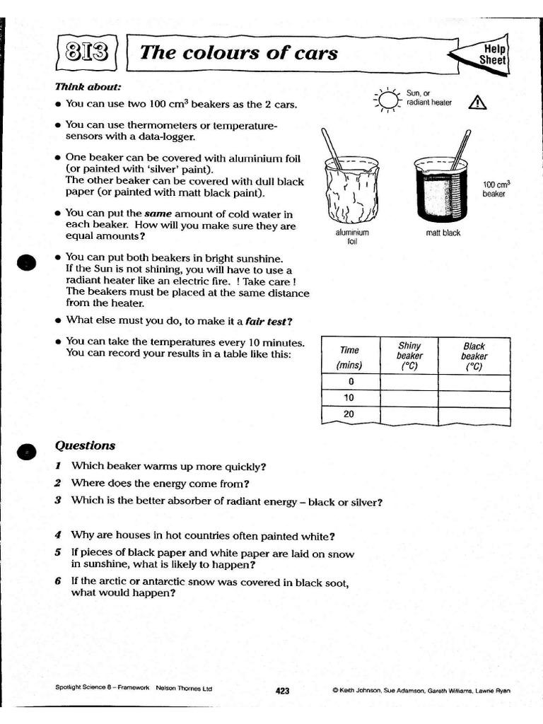 Heat Worksheets | PDF