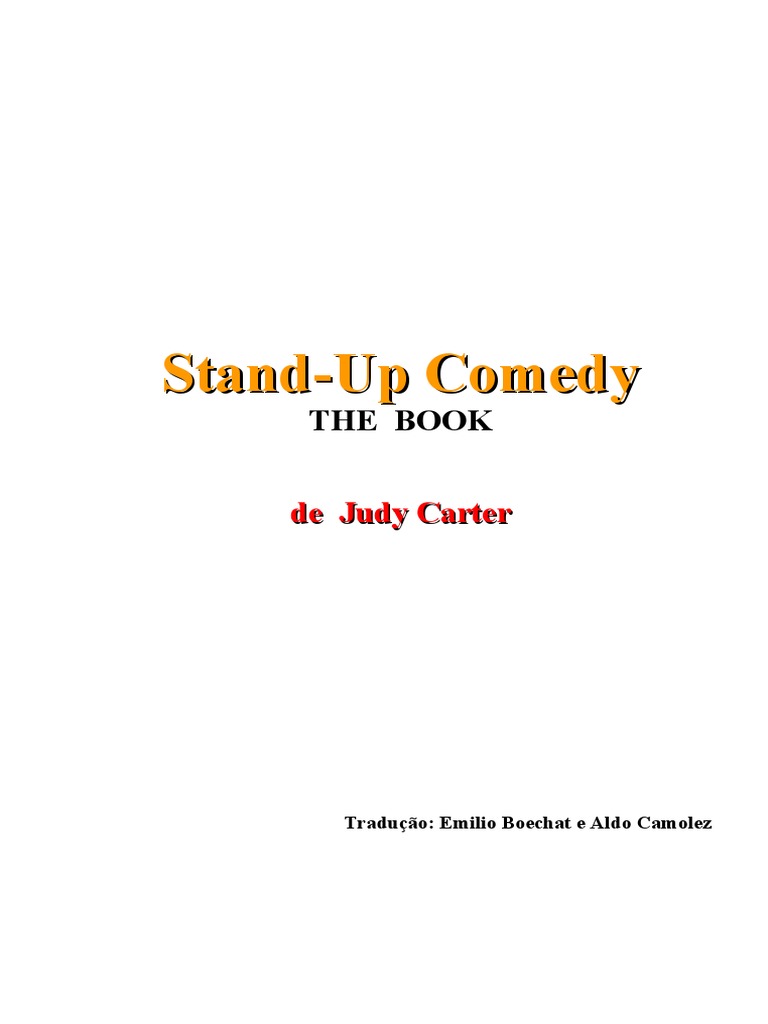 Livro - Judy Carter | PDF | Comédia stand-up | Piadas