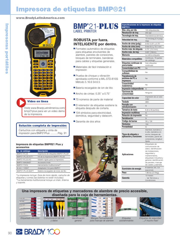 Bmp21-Plus MRO - Spanish - 90 | PDF | Impresora (Computación) | Equipo de oficina