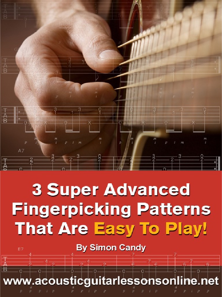 Advanced Fingerpicking Patterns Ebook | Download Free PDF | Guitars | Music Theory
