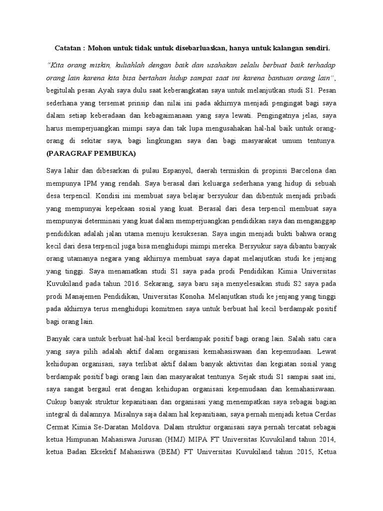 Contoh Esai | PDF