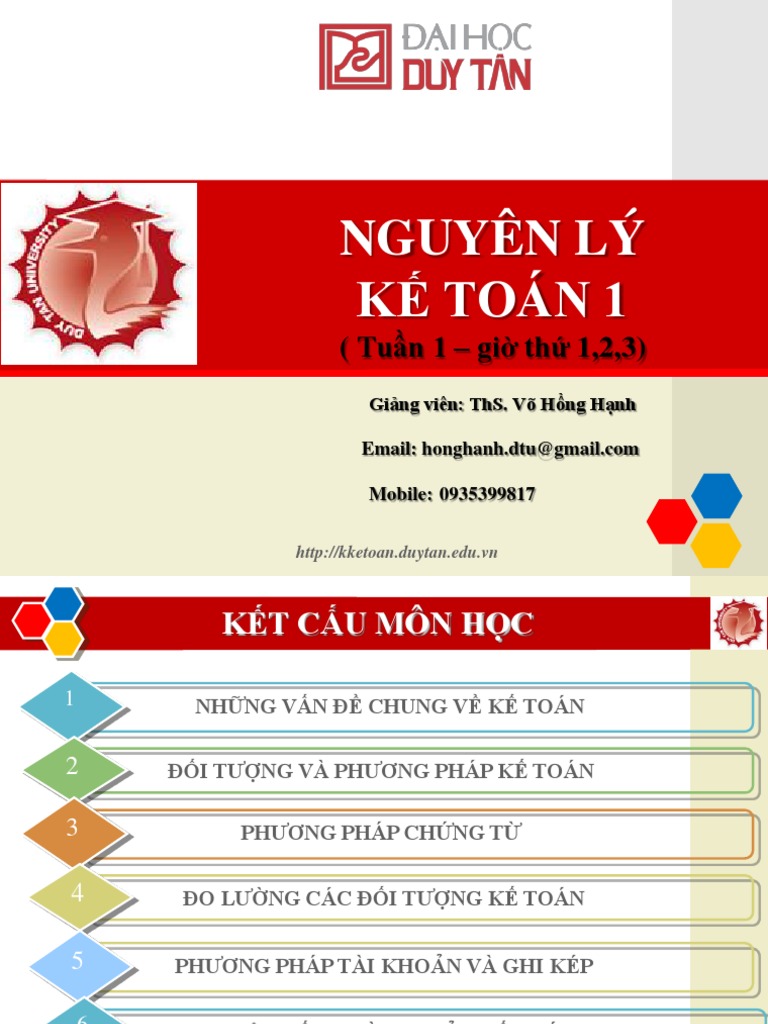 ACC 201 - Nguyen Ly Ke Toan 1 - VHHANH | PDF