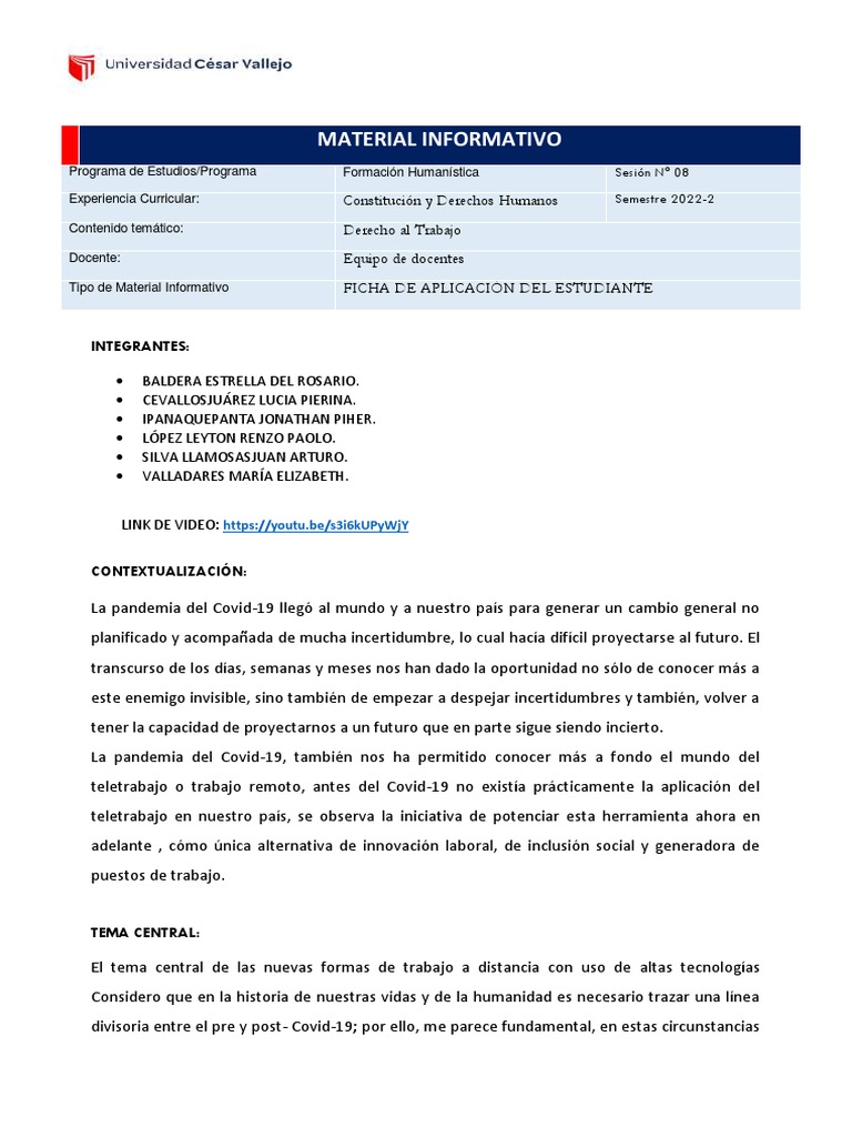 Grupo 3 Ficha de Aplicación 08 | PDF