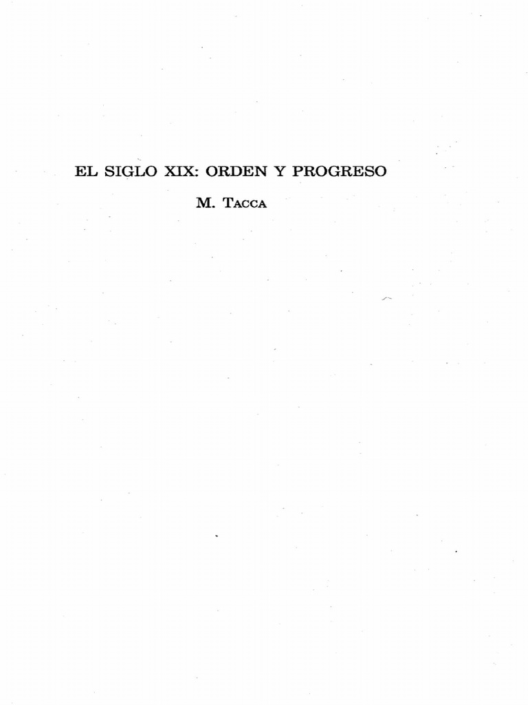 El Siglo XIX-Orden y Progreso | PDF | Emile Durkheim | Evolución