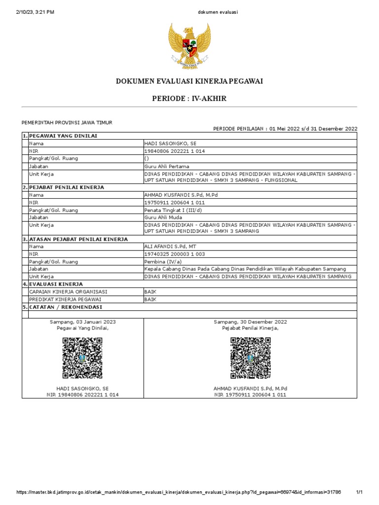 SKP 20230210 104 Uji - Coba - 2 - Hadiok | PDF