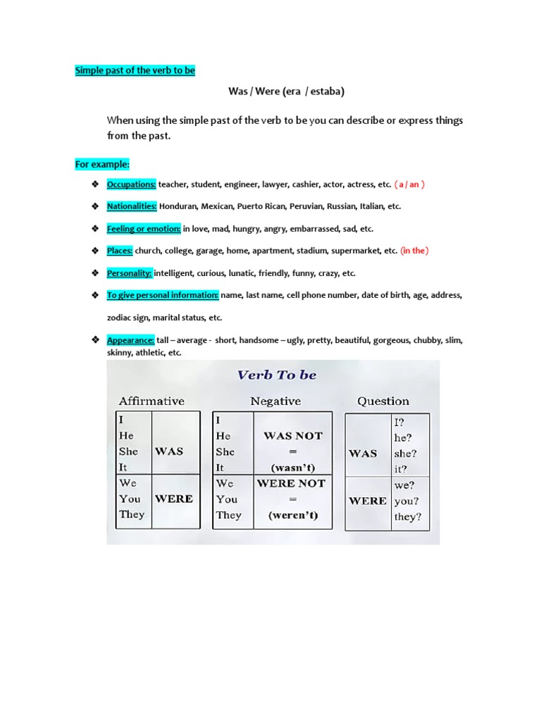 Understanding Simple Past Tense Usage | PDF