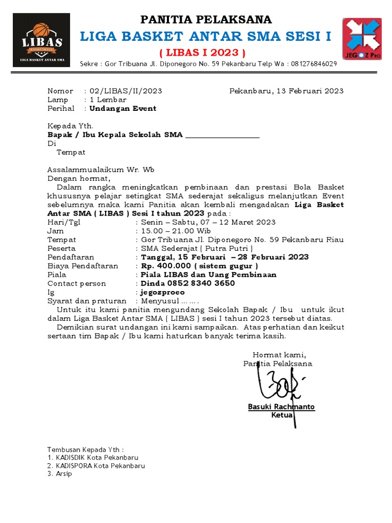 Undangan LIBAS 2023 | PDF