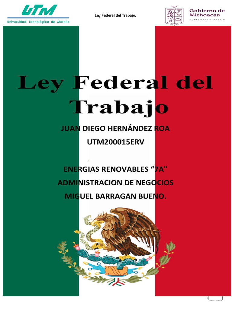 Ley Federal Del Trabajo | Descargar gratis PDF | Salario | Derecho laboral