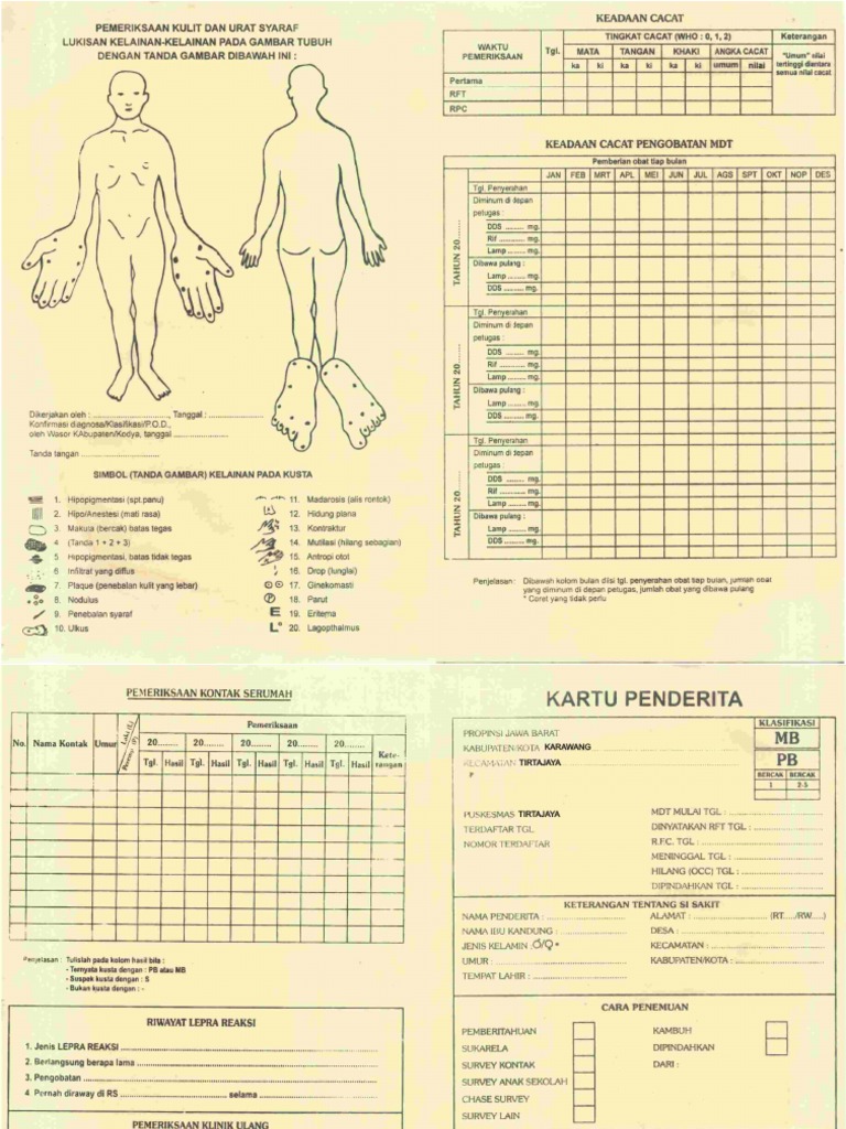 Kartu Penderita Kusta | PDF