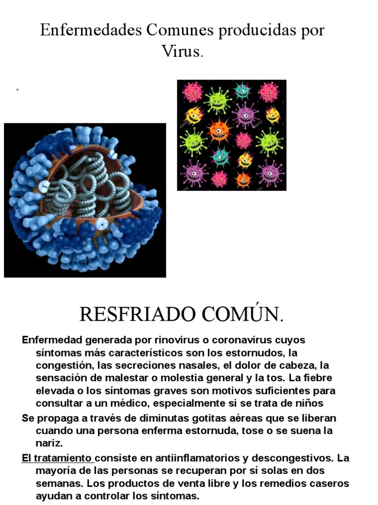 21 Enfermedades Mas Comunes Por Virus | PDF | Herpes Simple | VIH