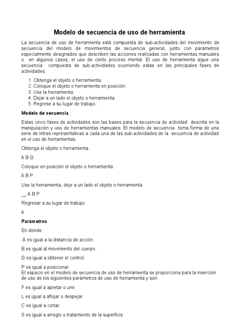 MOST Uso de Herramientas 1 | PDF | Tornillo | Mano