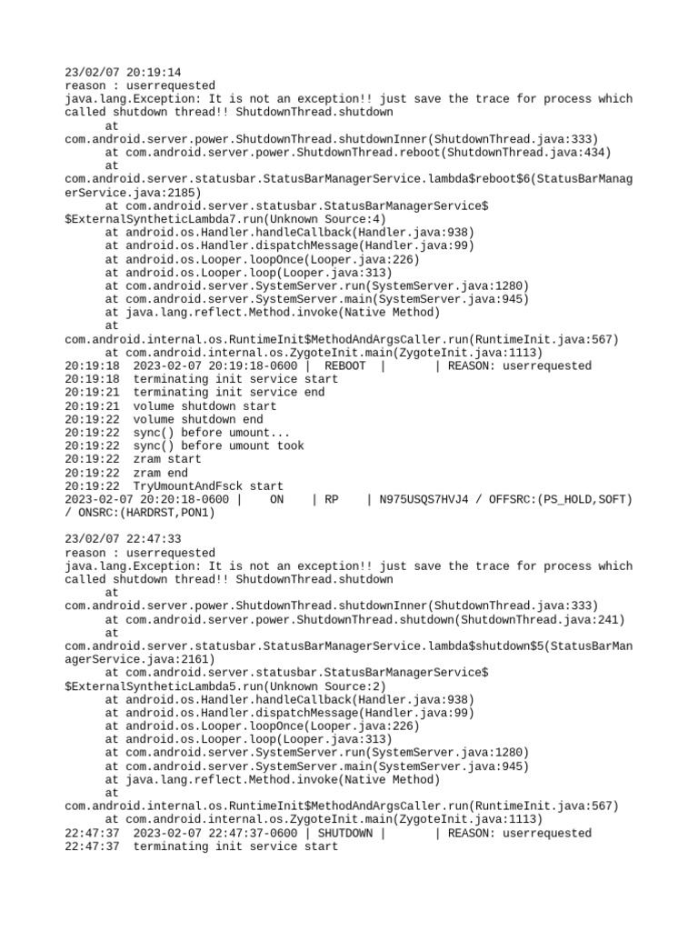 Power Off Reset Reason Backup Pdf Java Programming Language Oracle Corporation