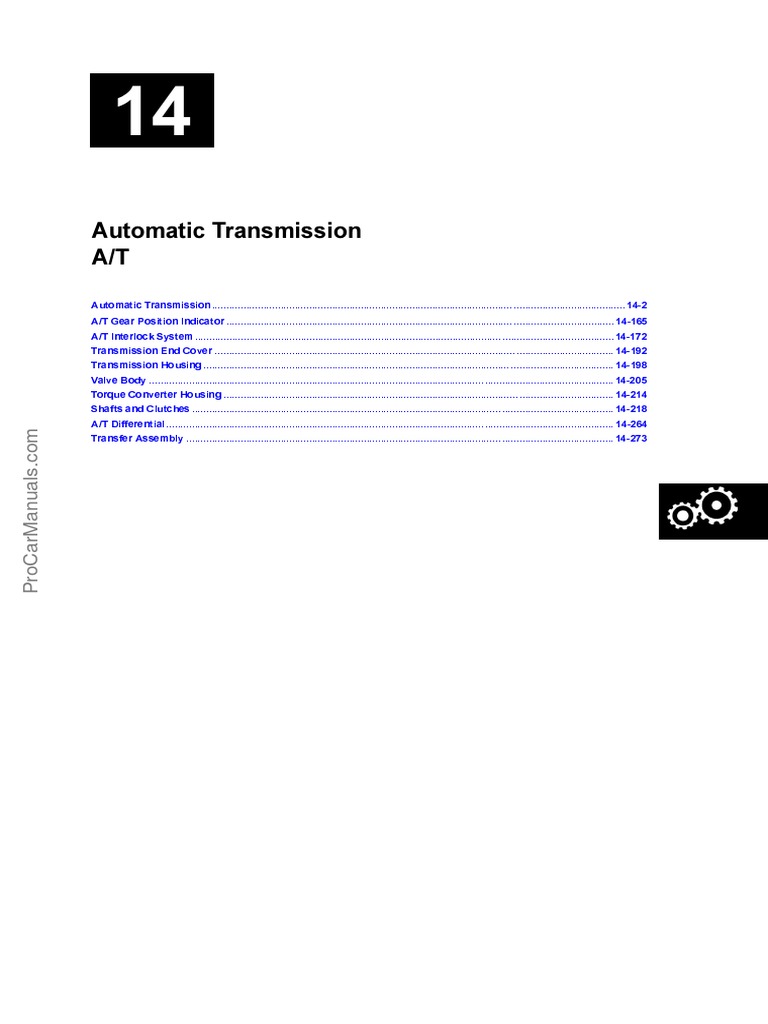 Honda CR V 2002 2005 Shop Manual Automatic Transmission | PDF