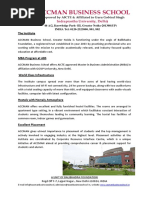 Write-Up Profile of ACCMAN BUSINESS SCHOOL | PDF