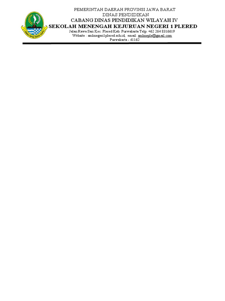 Kop Sekolah Baru - Word | PDF