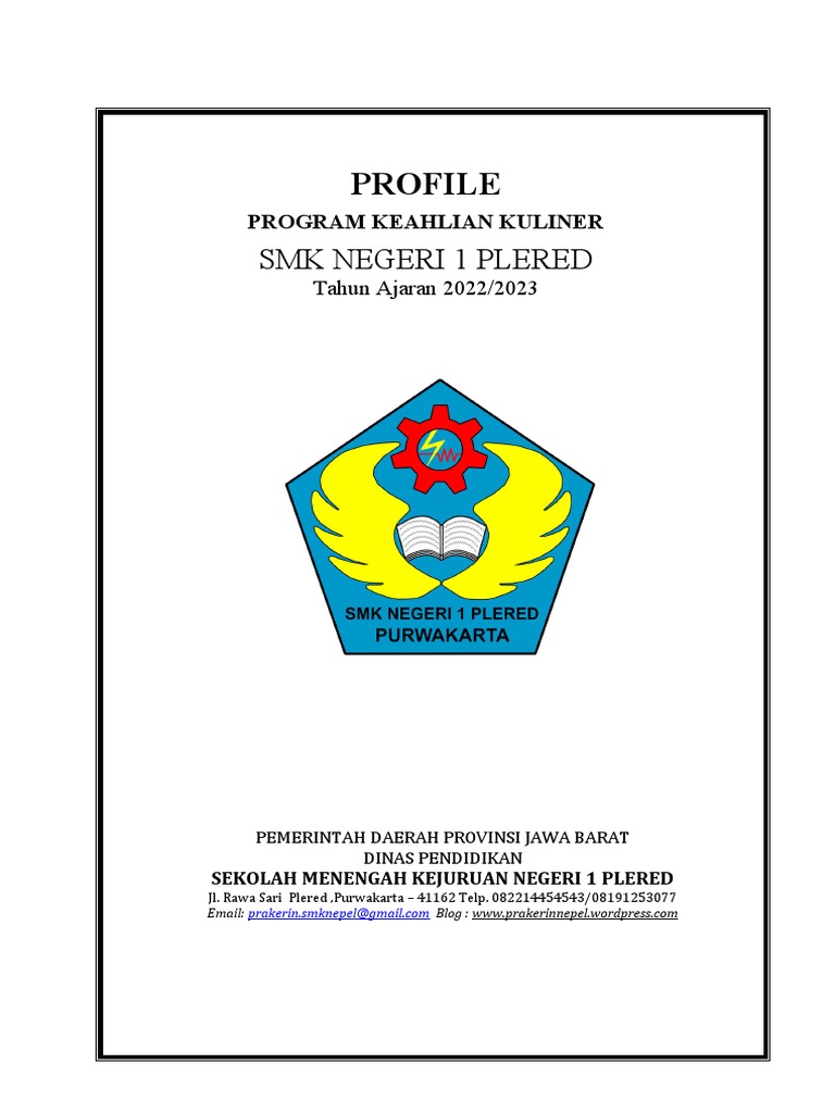 Profile Program Keahlian KUliner 2022-2023 | PDF