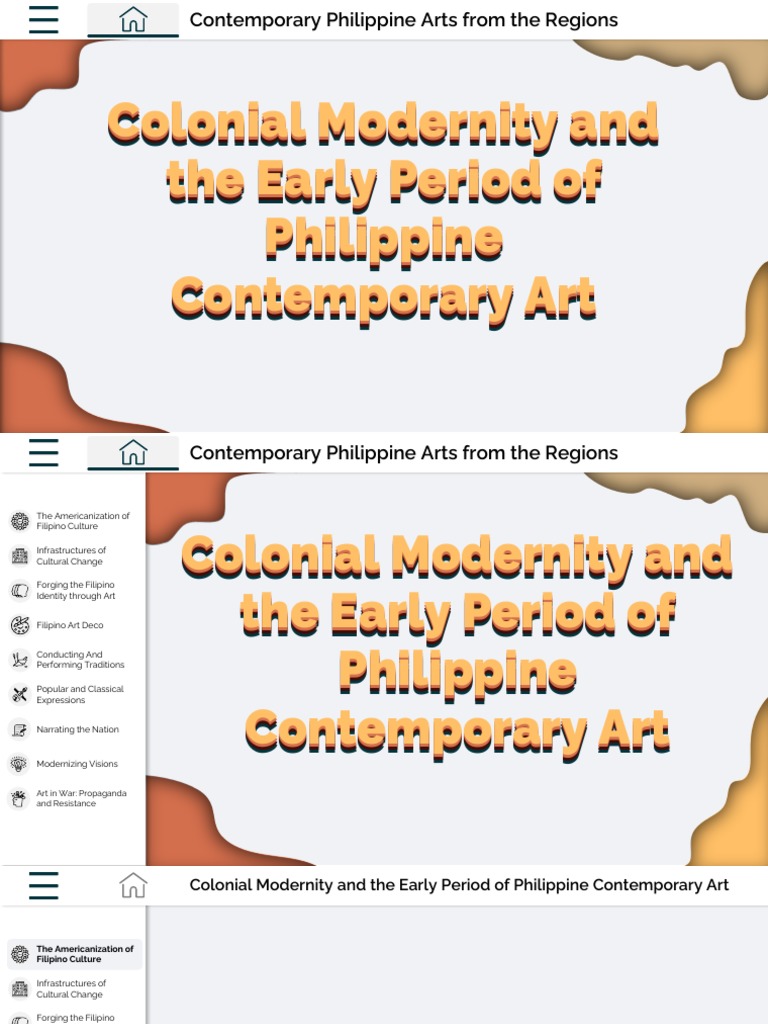 Lesson 5 - Colonial Modernity and Early Period of Philippine ...