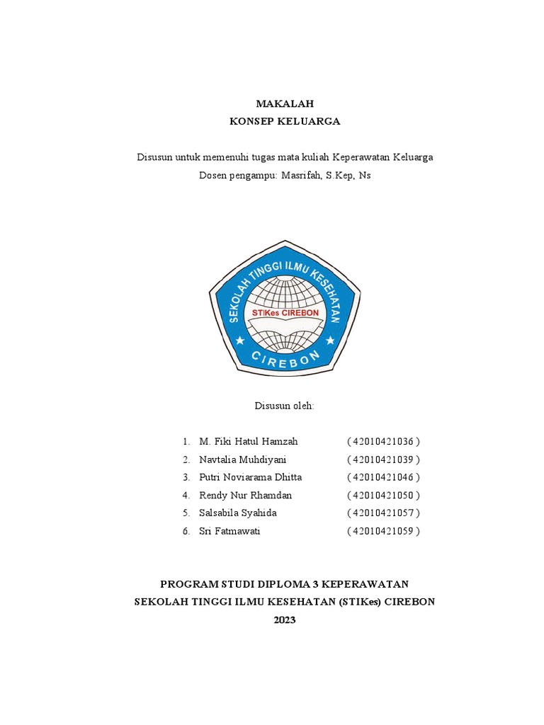 Makalah Kel. 4 Kep. Keluarga | PDF | Kesehatan Holistik