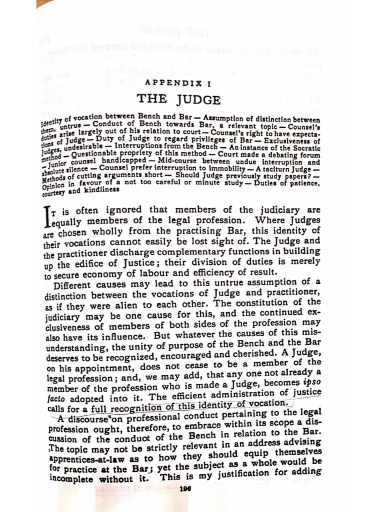 Aiyar Book Chapter - Bar and Bench Relations - 196-203 | PDF