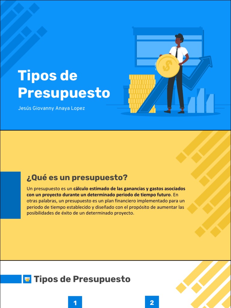 Tipos de Presupuesto | PDF | Presupuesto | Inversiones