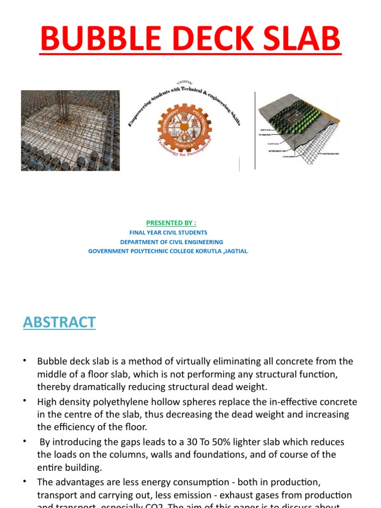 Bubble Deck Slab | Download Free PDF | Concrete | Polyethylene
