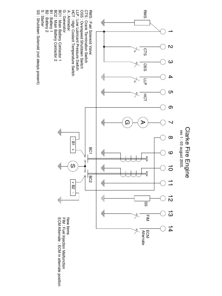 Diesel Connection Diagram Clarke | PDF