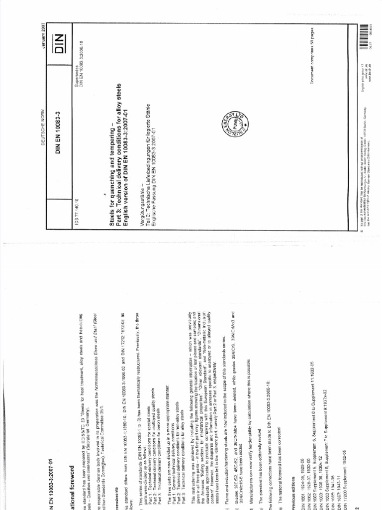 Din en 10083 3 Jan 2007 | PDF