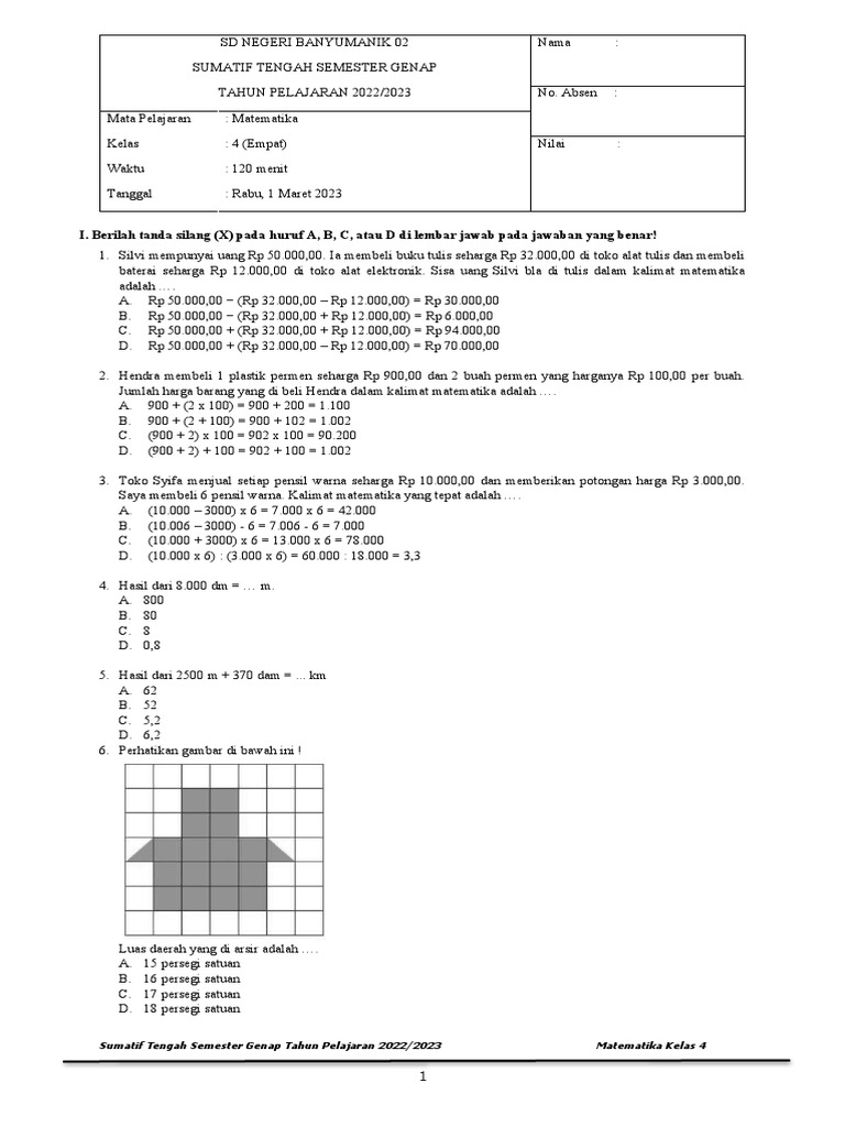STS 2 Matematika | PDF