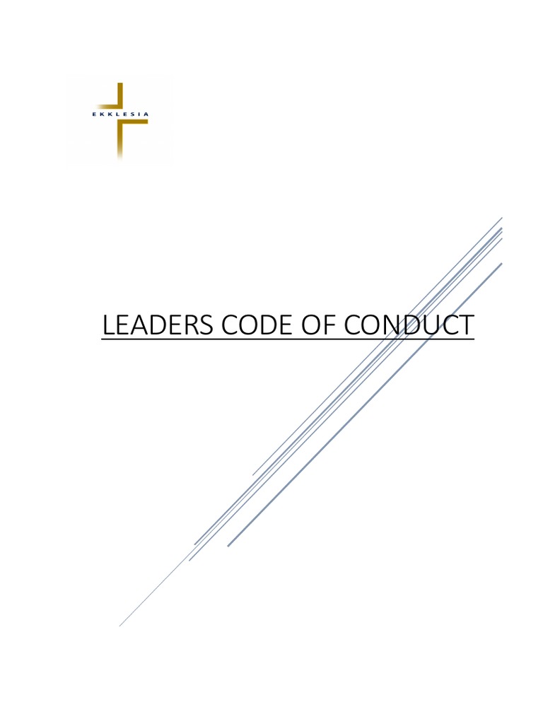 Zion Embassy Leaders Code of Conduct | PDF