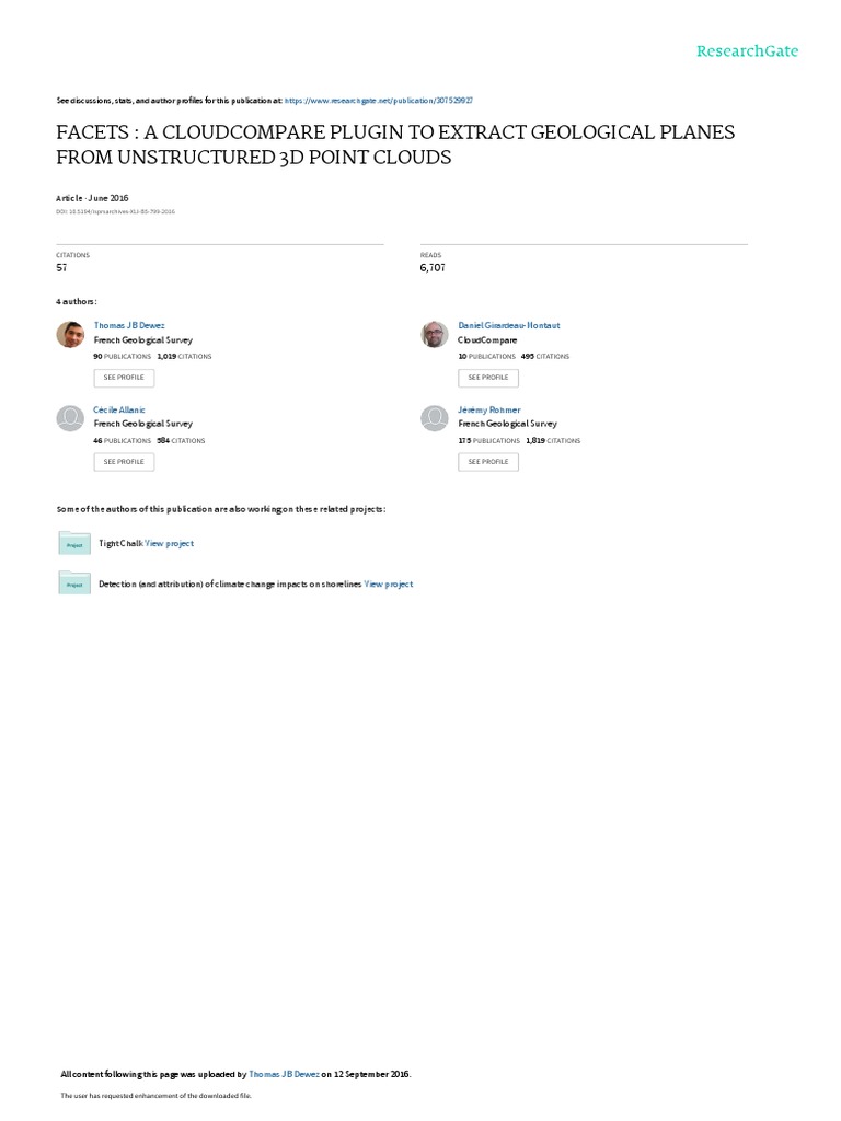 Cloud Compare | PDF | 3 D Computer Graphics | Image Segmentation
