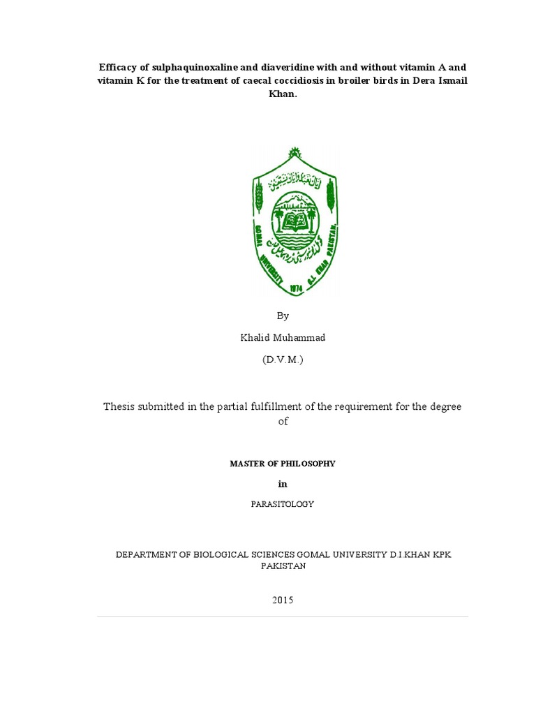 Khalid Muhammad Thesis Final | PDF | Diseases And Disorders | Clinical ...