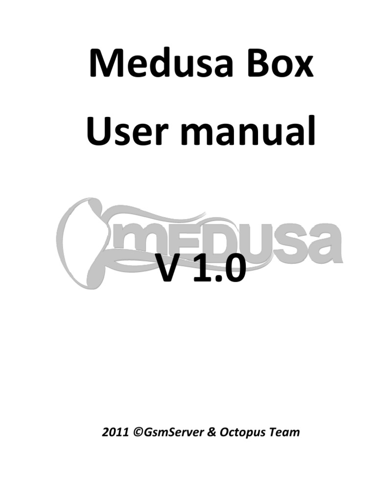 Medusa Box Manual en | PDF | Flash Memory | Booting